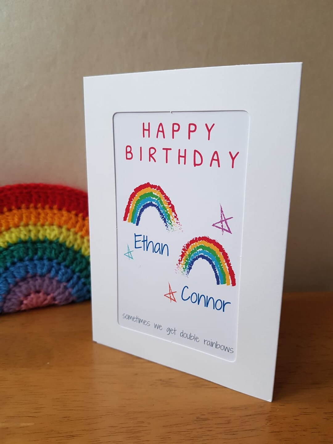 Personalised Twin Birthday Card, Personalised Twin Card, Twins Card ...