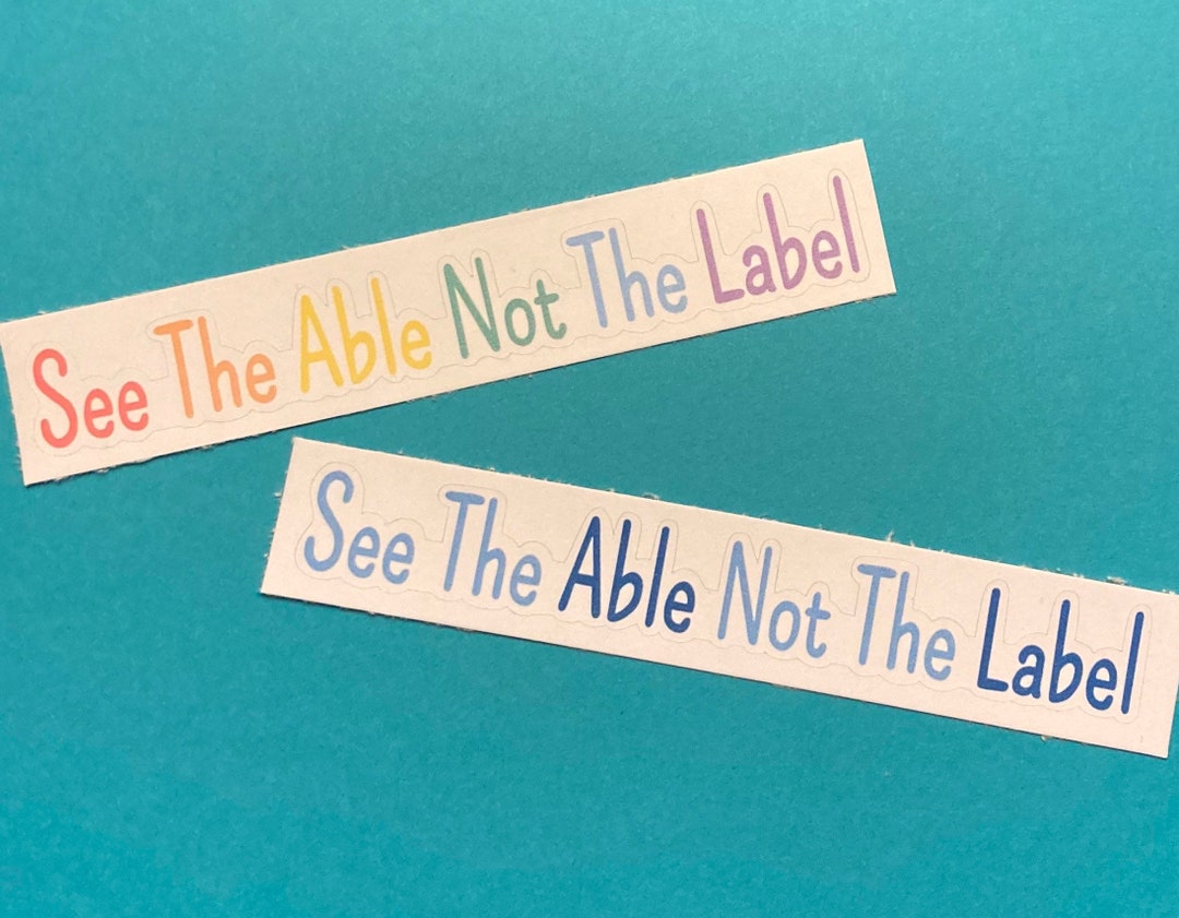 See the Able Not the Label Matte Waterproof Sticker (2 Color Options ...