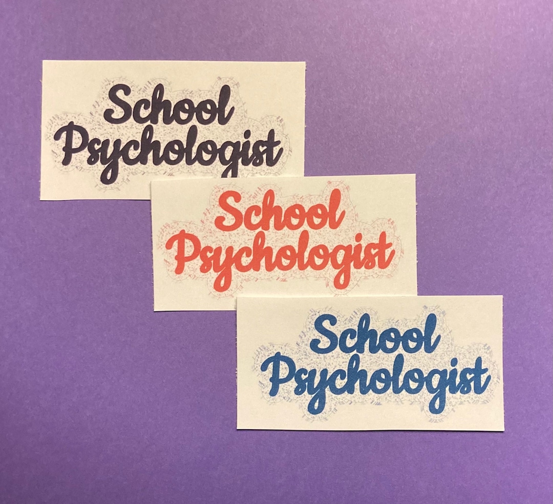 School Psychologist Paint Spatter Waterproof Matte Sticker; Colorful ...