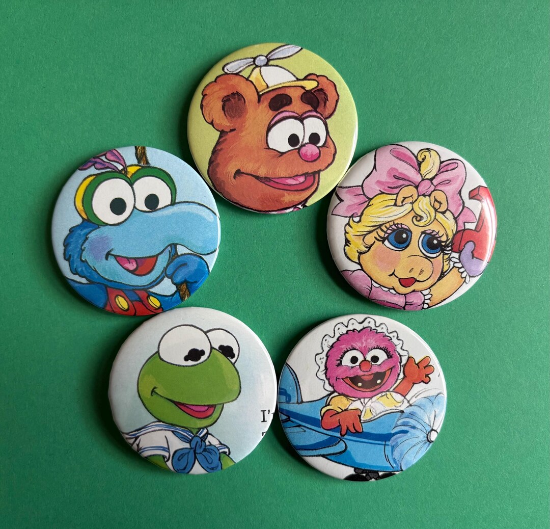 Jim Henson’s Muppet Babies “big Enough” Children's Book Button Magnets ...