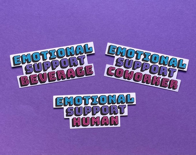 Sticker: Emotional Support Himbo - Etsy