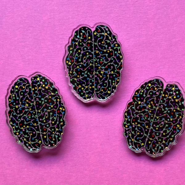 Brain Pin - Etsy