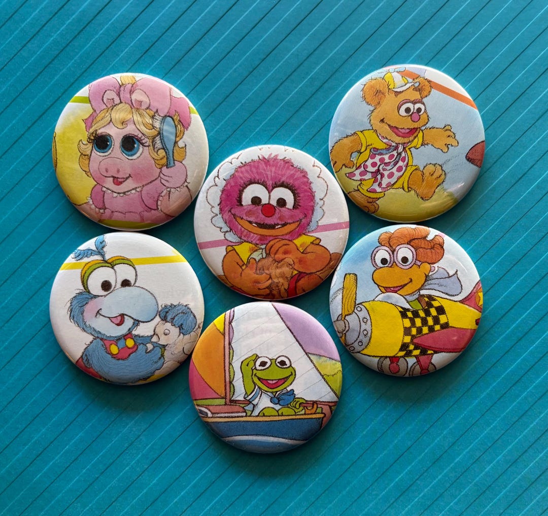 Jim Henson’s Muppet Babies Children's Book Button Magnets (set of 6) 2. ...