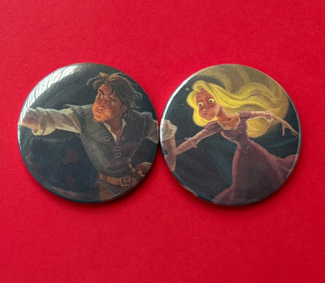 Disney’s Tangled Rapunzel and Flynn Ryder Children's Book Button ...