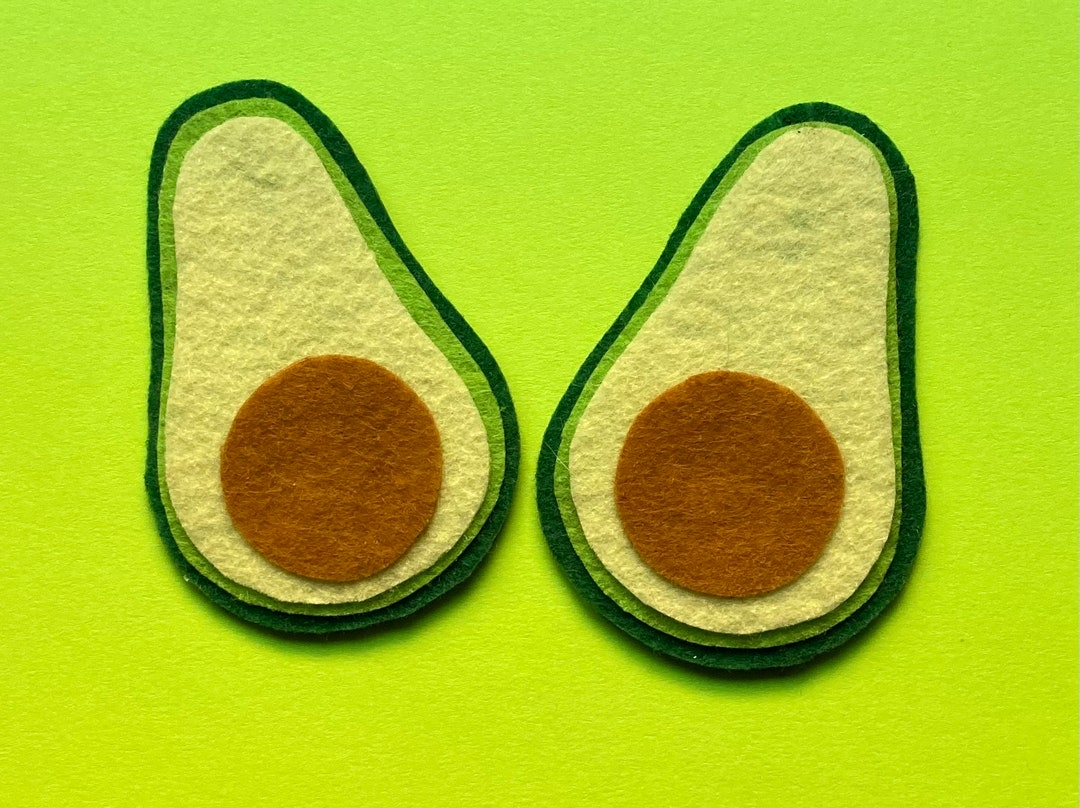 Handmade Felt Avocado Magnet (set of 1) Avocado Lover - Etsy