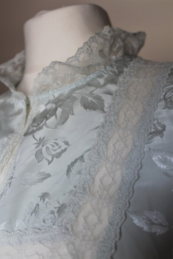 Elegant St Michael vintage jacquard print lace detail… - Gem