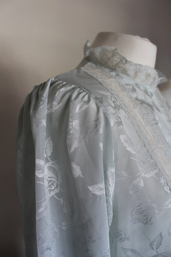 Elegant St Michael vintage jacquard print lace detail… - Gem