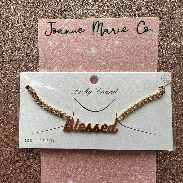 Blessed Necklace - Etsy