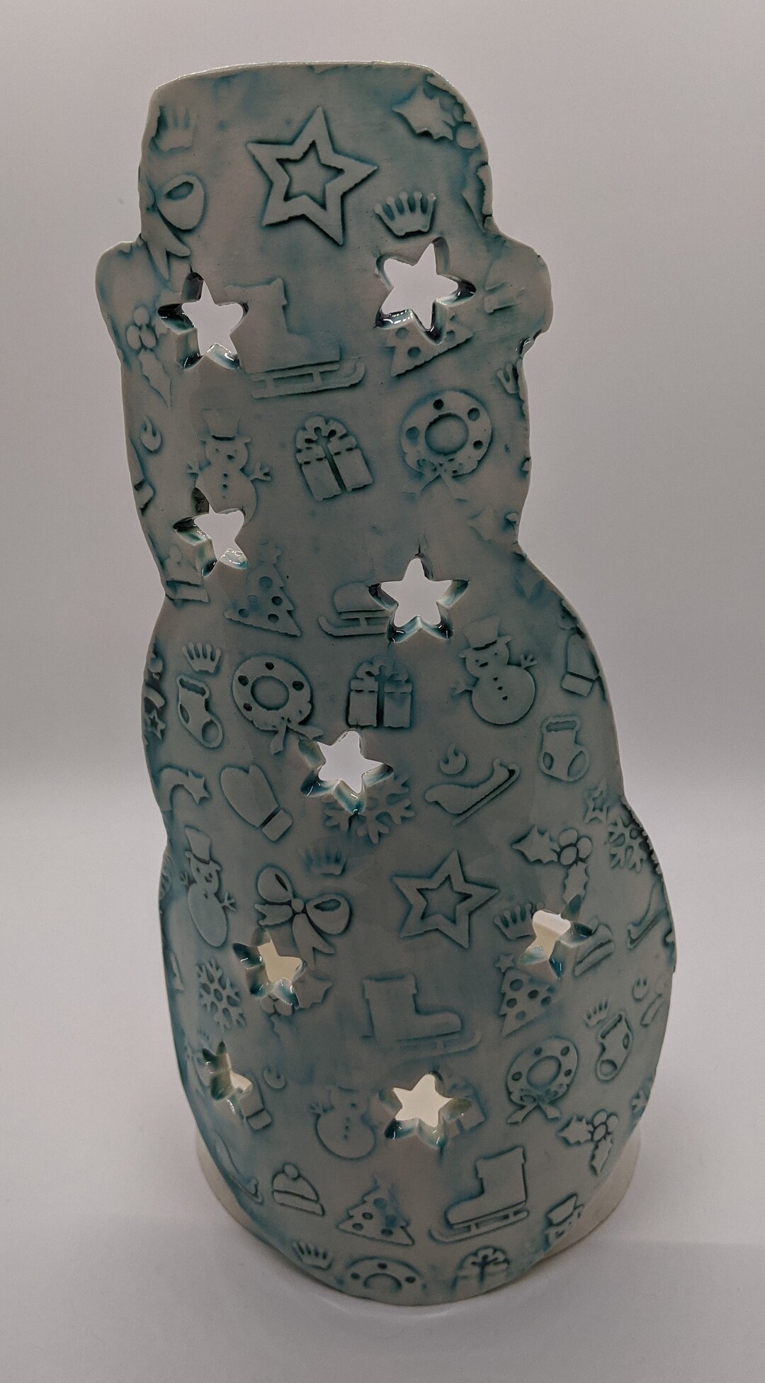 Snowman Luminary - Etsy