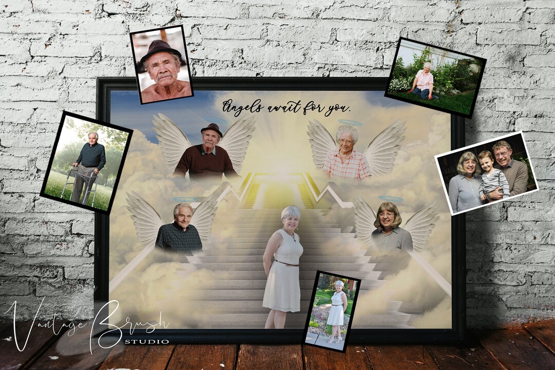 Heaven Reunion, Memorial Portrait, Celebration of Life, Funeral Service ...