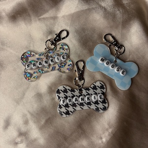 Custom Resin Dog Name Tags - Etsy