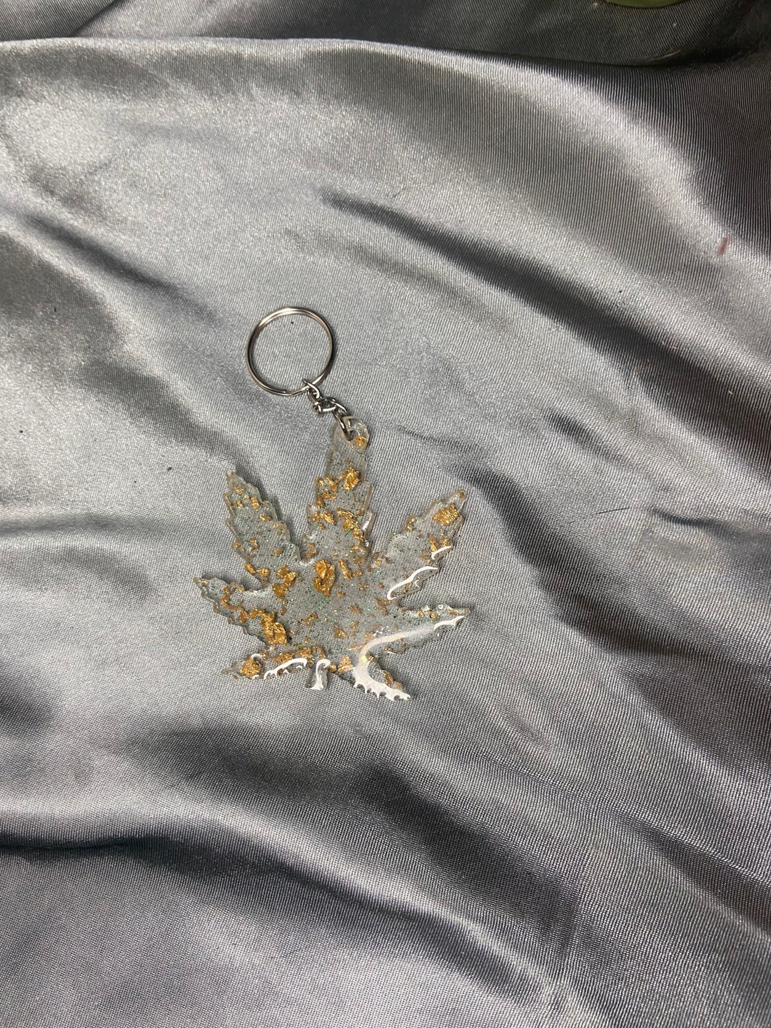 Leaf Key Chain - Etsy