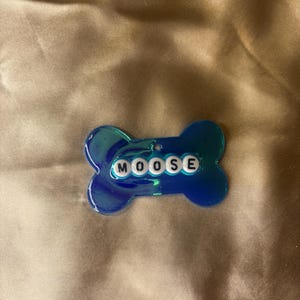 Custom Resin Dog Name Tags - Etsy