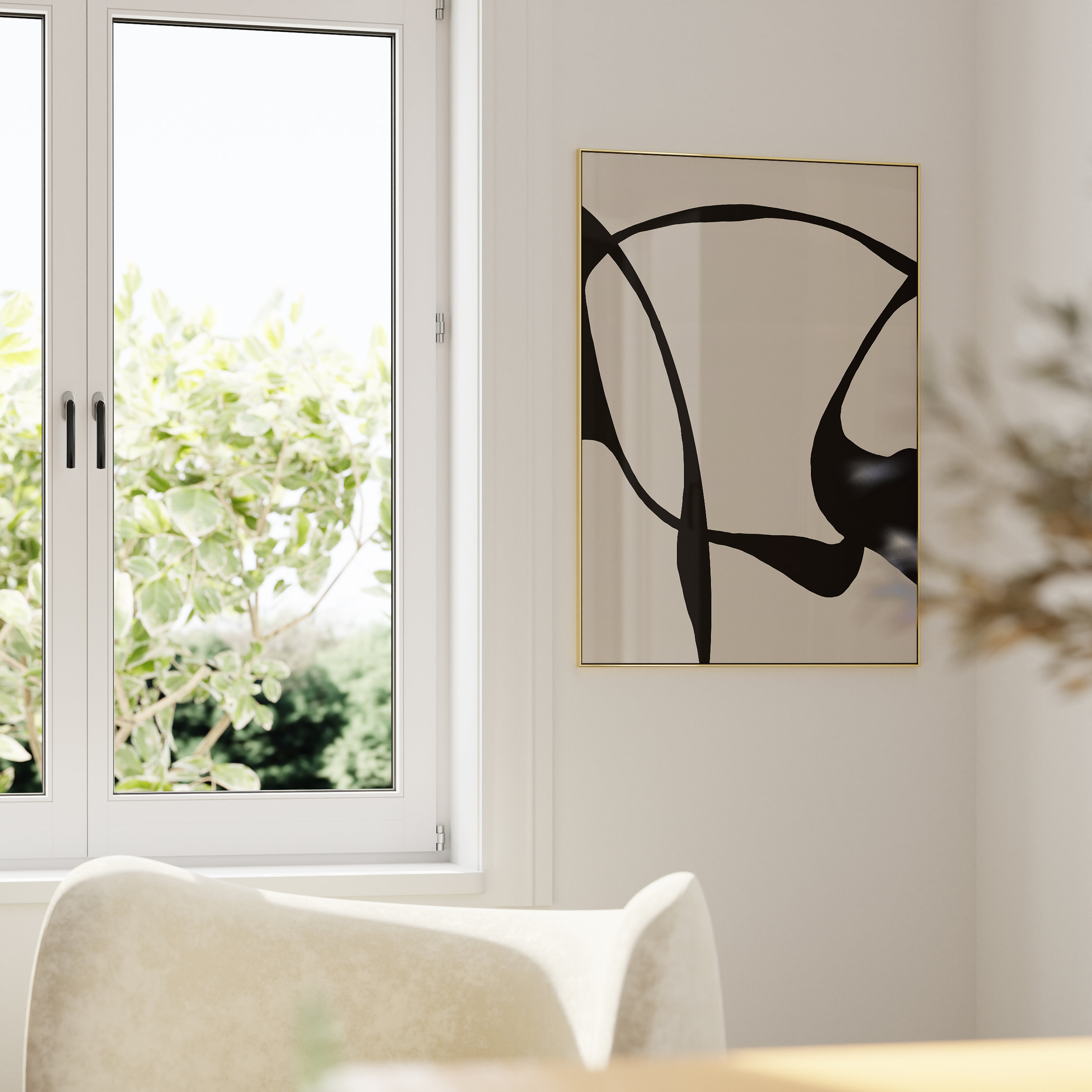 Modern Abstract Line Art Prints Simple Gallery Set of 2 - Etsy