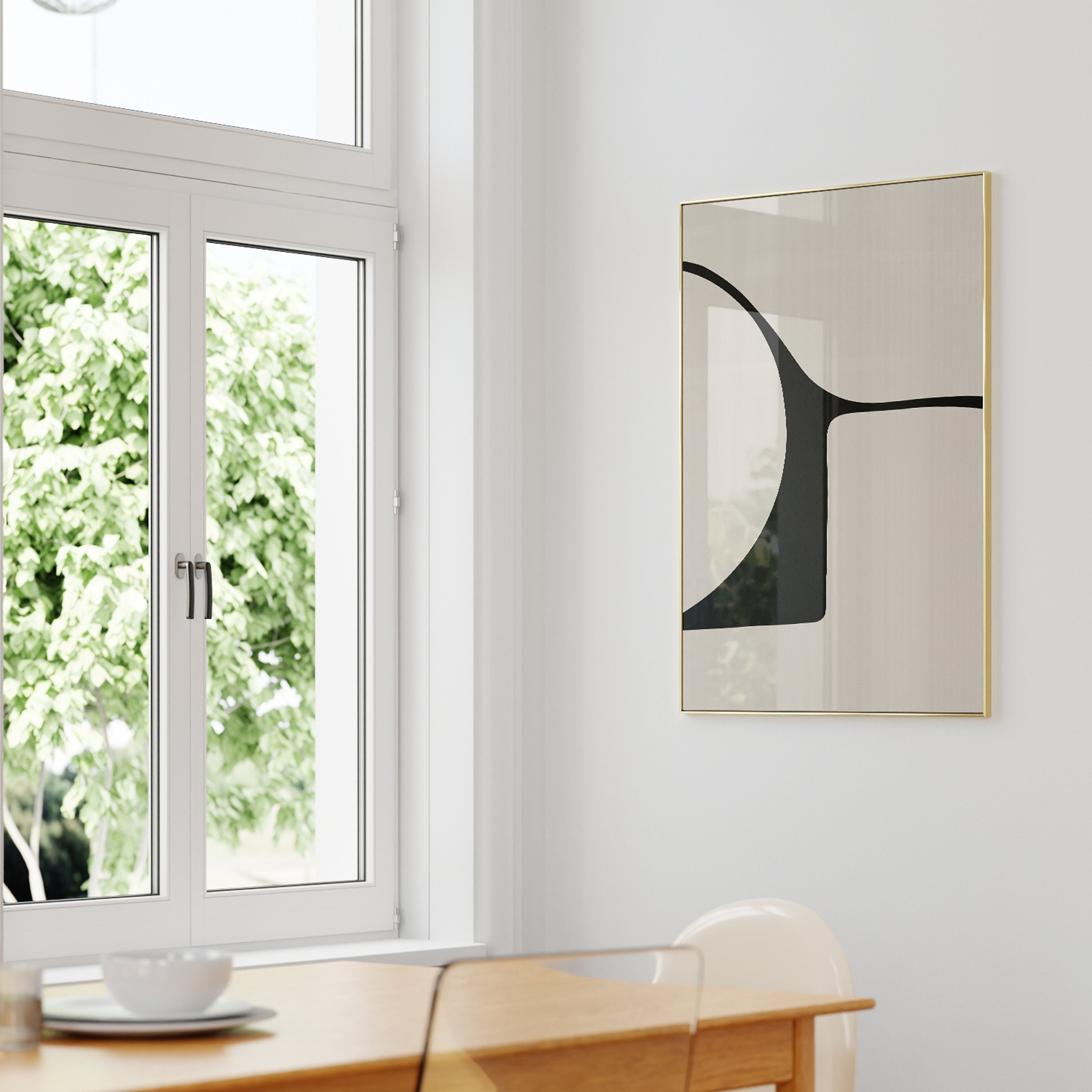 Modern Abstract Line Art Prints Simple Gallery Set of 2 - Etsy