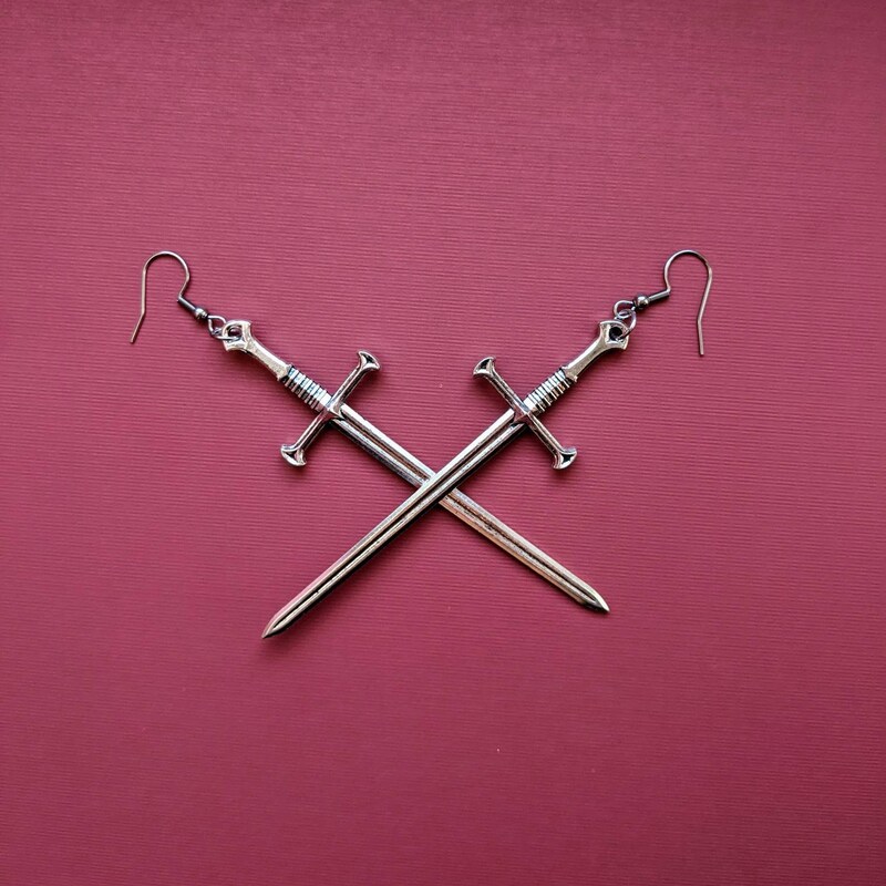 Sword Earrings - Etsy