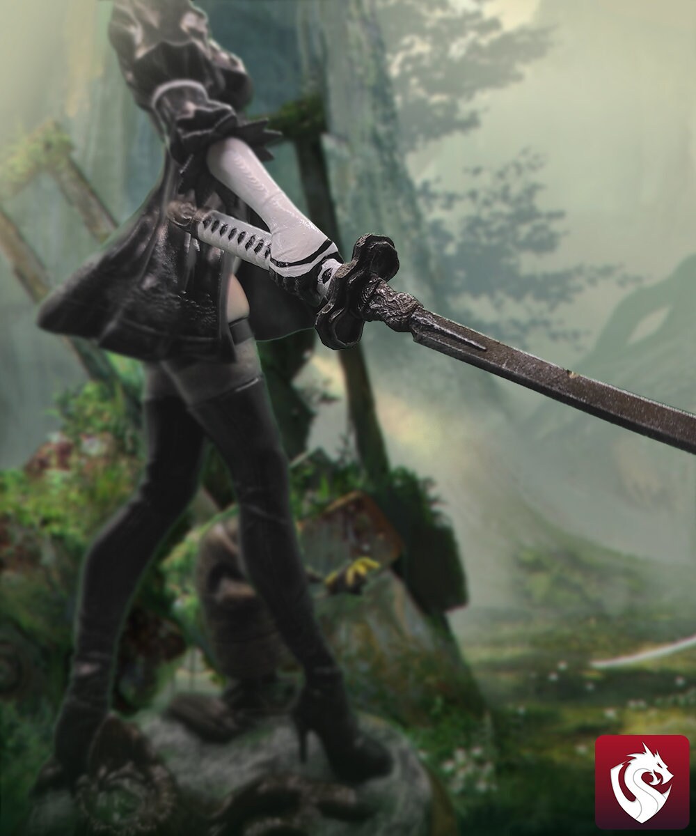 Nier Automata 2B Resin Printed Figure Hand Painted - Etsy