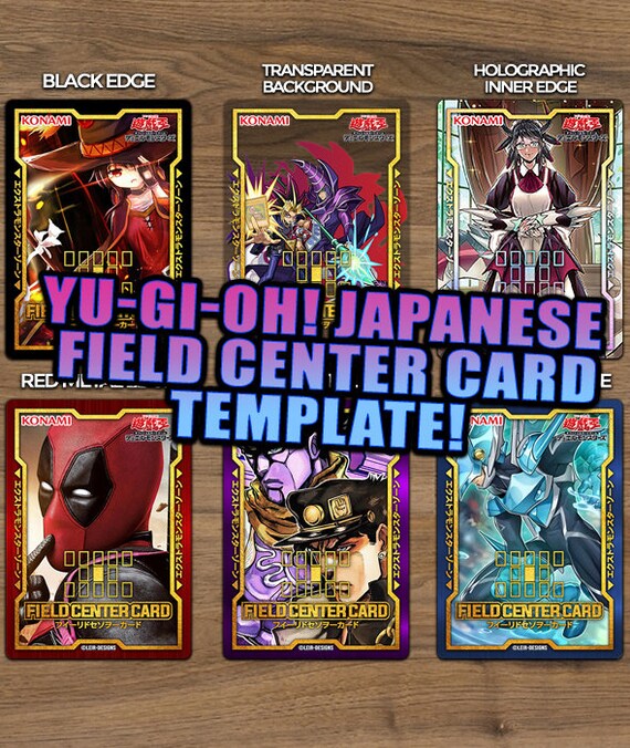Yu-gi-oh Japanese Field Center Card Template With Custom | Etsy