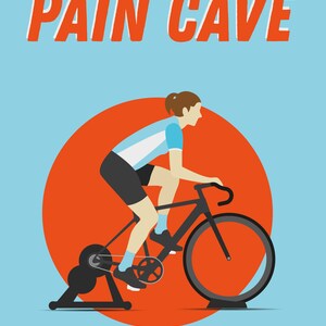 Pain Cave Print - Female - V1 - Indoor Cycling Print - Cycling ...