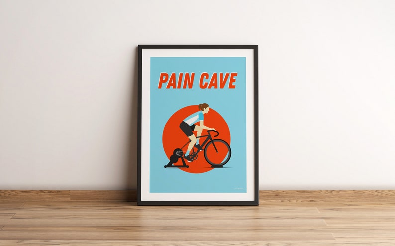 Pain Cave Print - Female - V1 - Indoor Cycling Print - Cycling ...