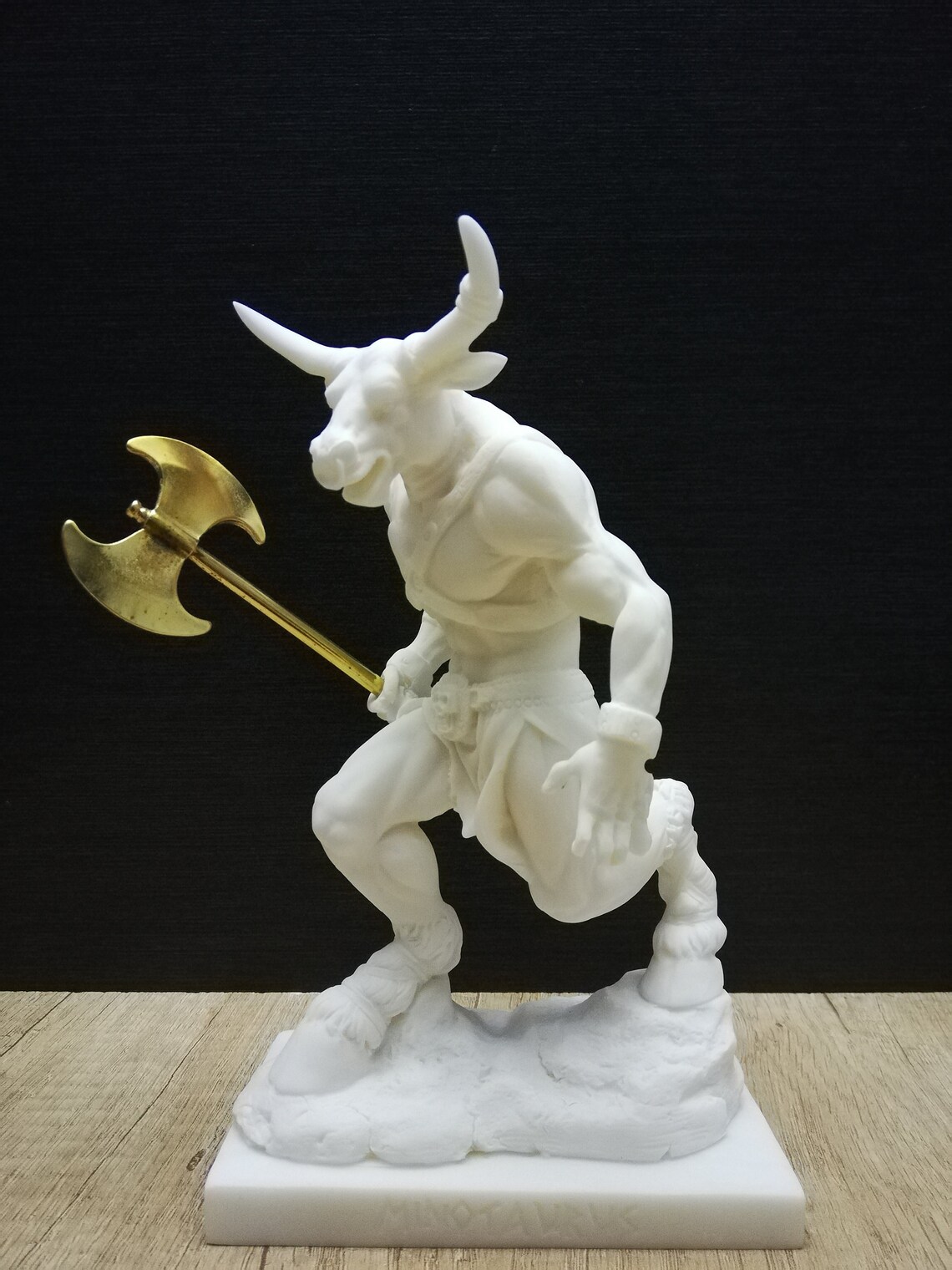 Minotaur Ancient Greek Statue Cretan Bull 21cm-8.26in Marble & - Etsy
