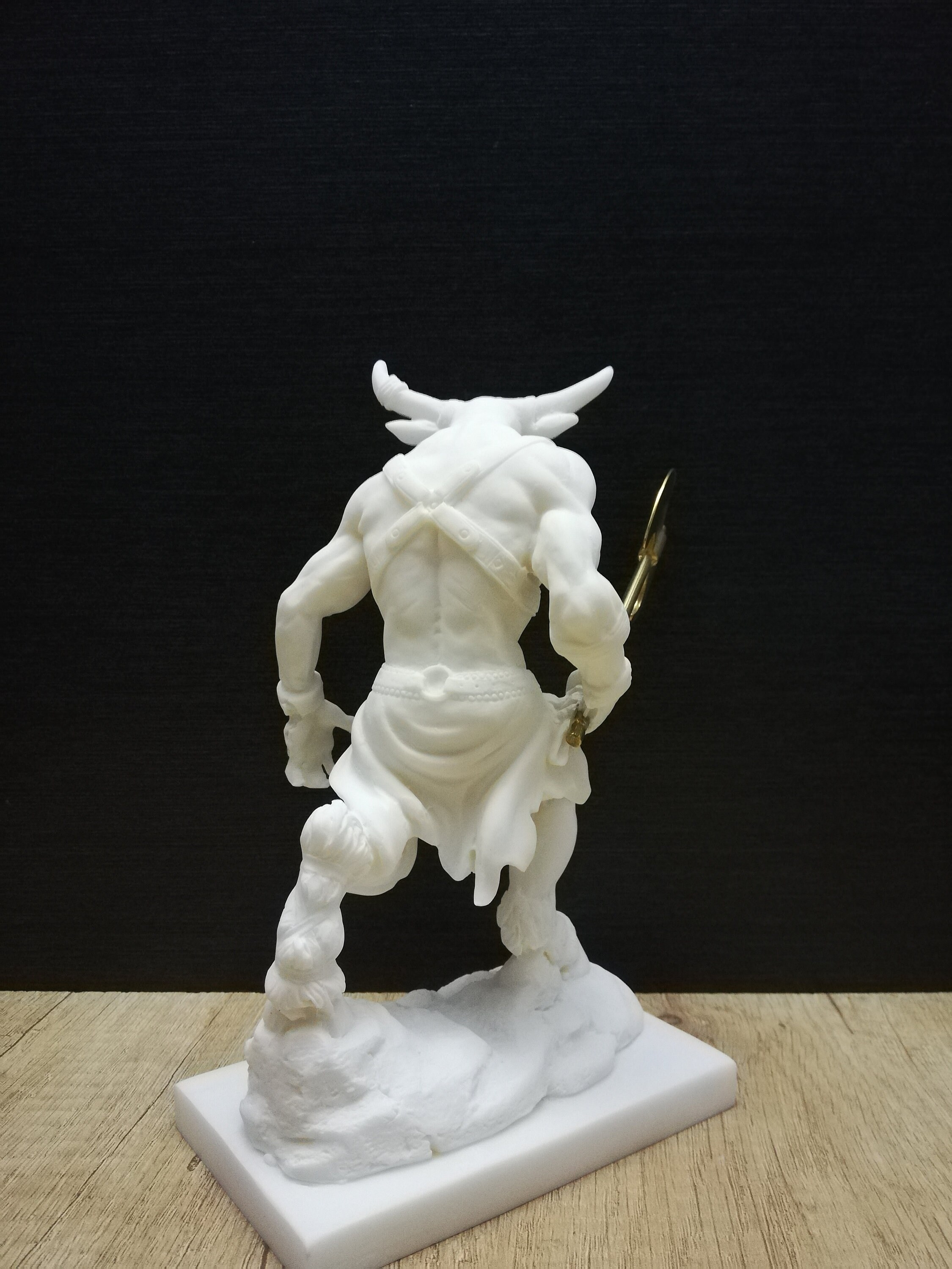 Minotaur Ancient Greek Statue Cretan Bull 21cm-8.26in Marble | Etsy