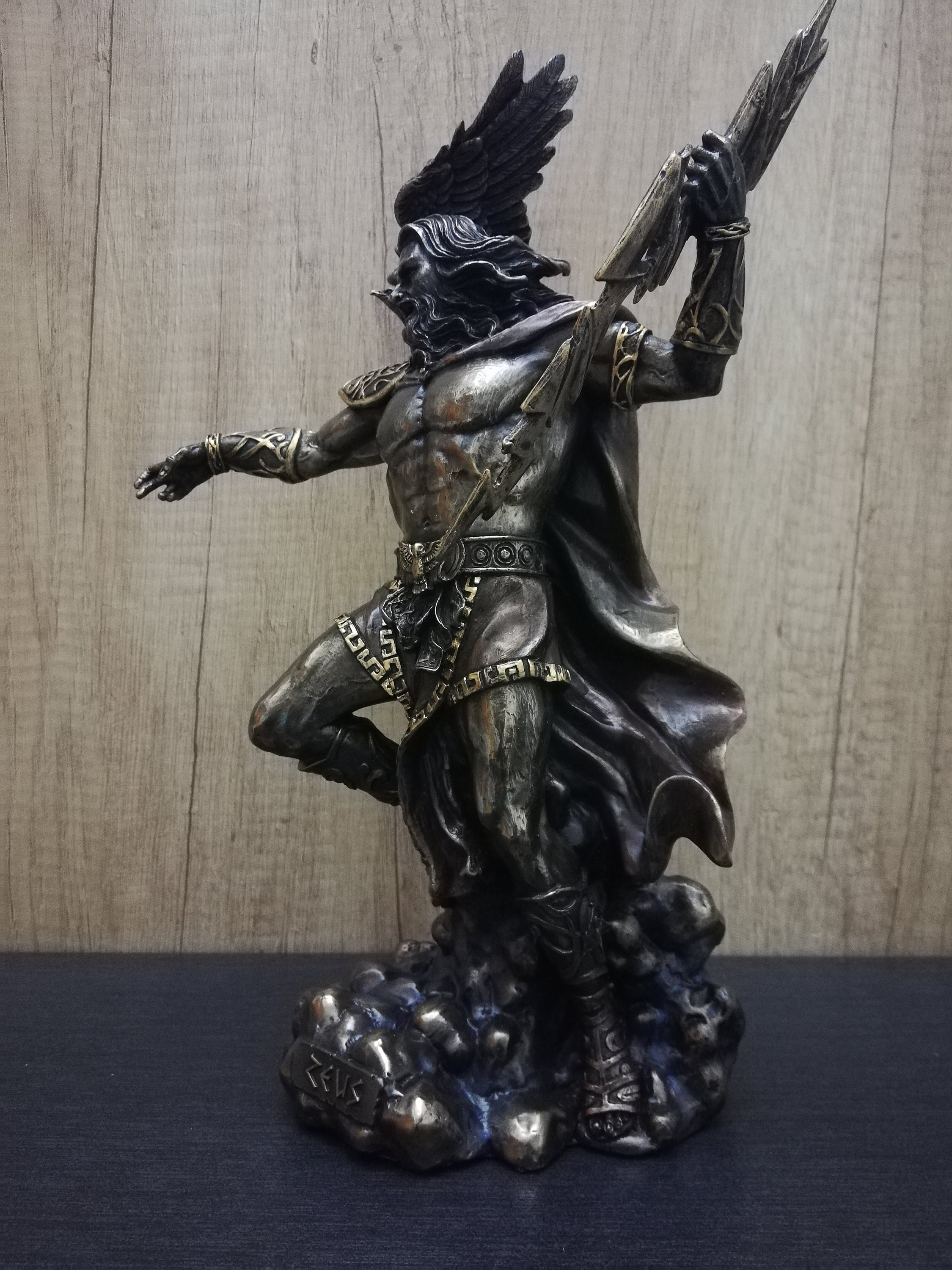 Zeus With Thunderbolt Ancient Greek God the King of the Gods - Etsy