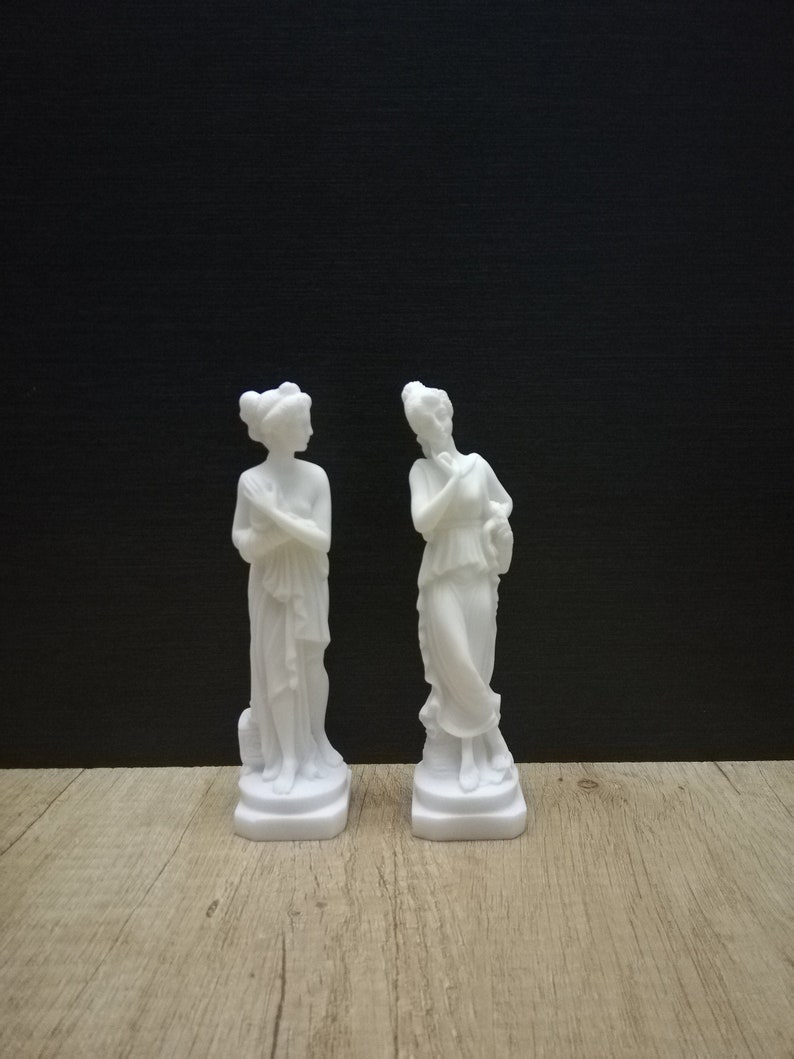 Alabaster Dancer & Kore Statue Set – Handmade Greek Sculpture - Etsy