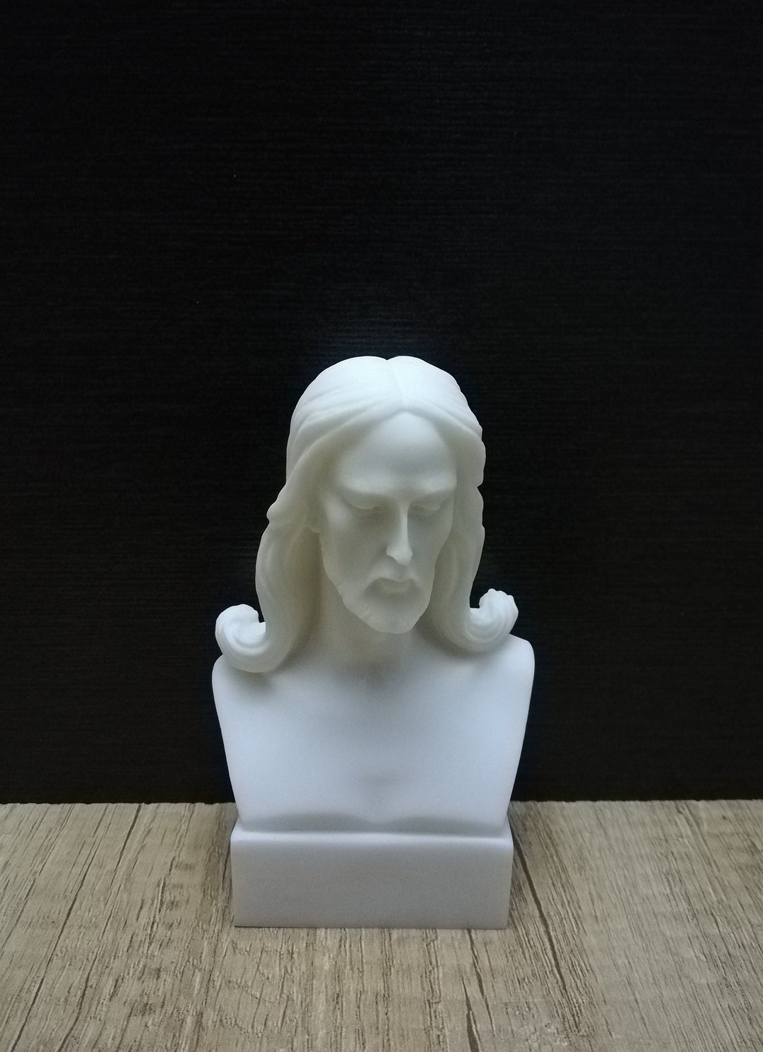 Jesus Christ Bust: Handmade Alabaster Religious Sculpture (12cm) - Etsy