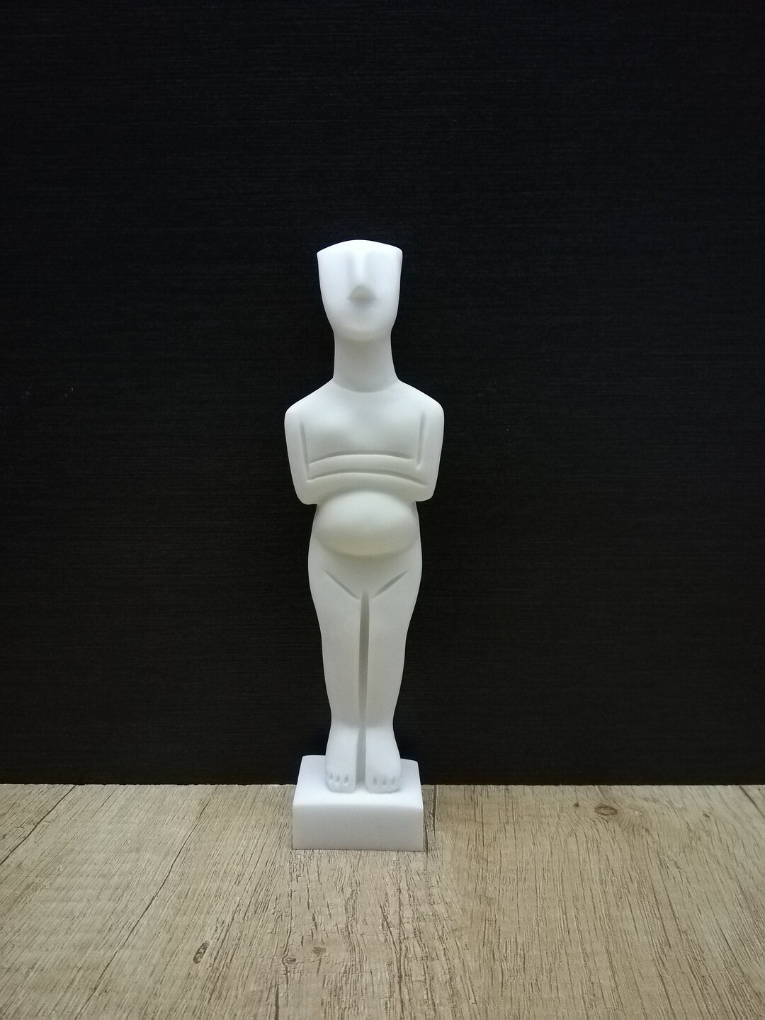 Handmade Alabaster Cycladic Idol Sculpture - 8.07in - Etsy