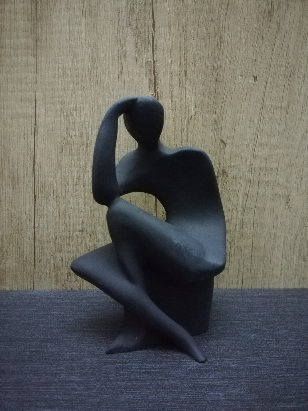 Cycladic Idol Μan ''the Thinker'' 16cm - 6.29in Alabaster Handmade ...