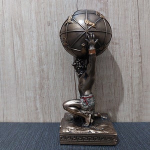 Atlas Titan Hold up the Celestial Heavens 9.3cm-3.66in Museum Copy ...