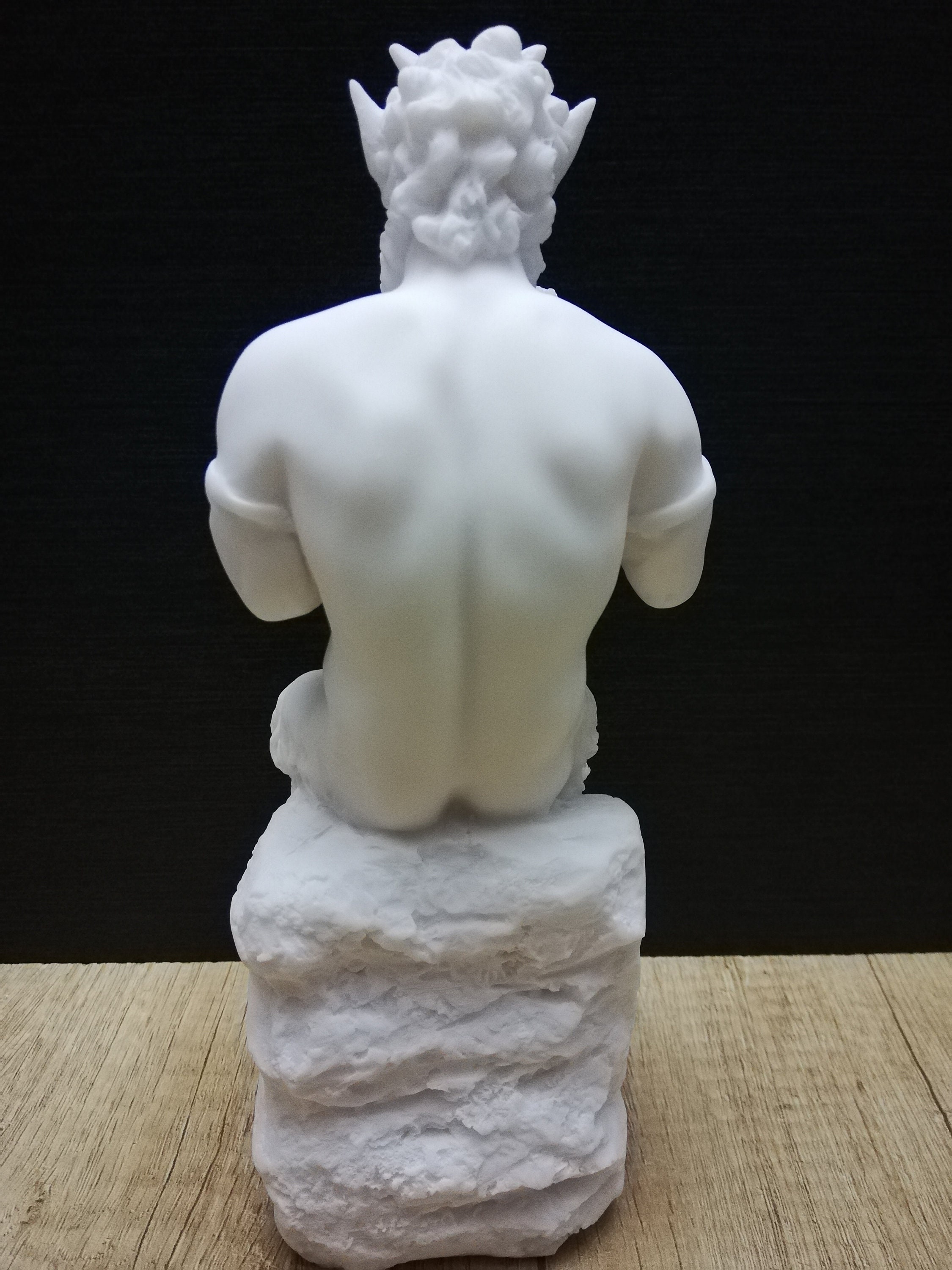 Satyr Sitting on a Rock Pan Faun 9.25in 23.5cm Nude Male | Etsy