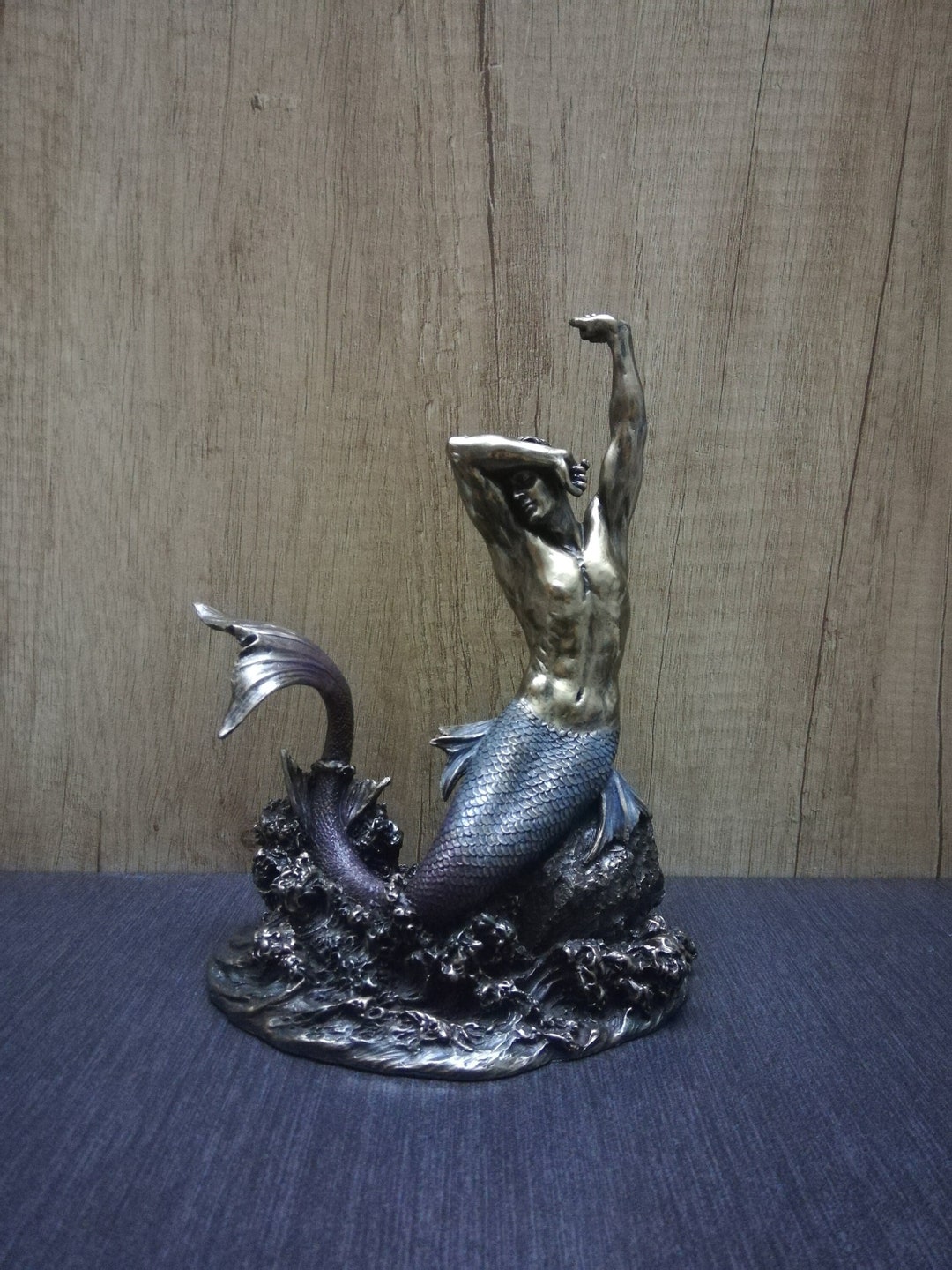 Merman 19.2cmh 14.5cmw Male Mythical Figurine Unique - Etsy