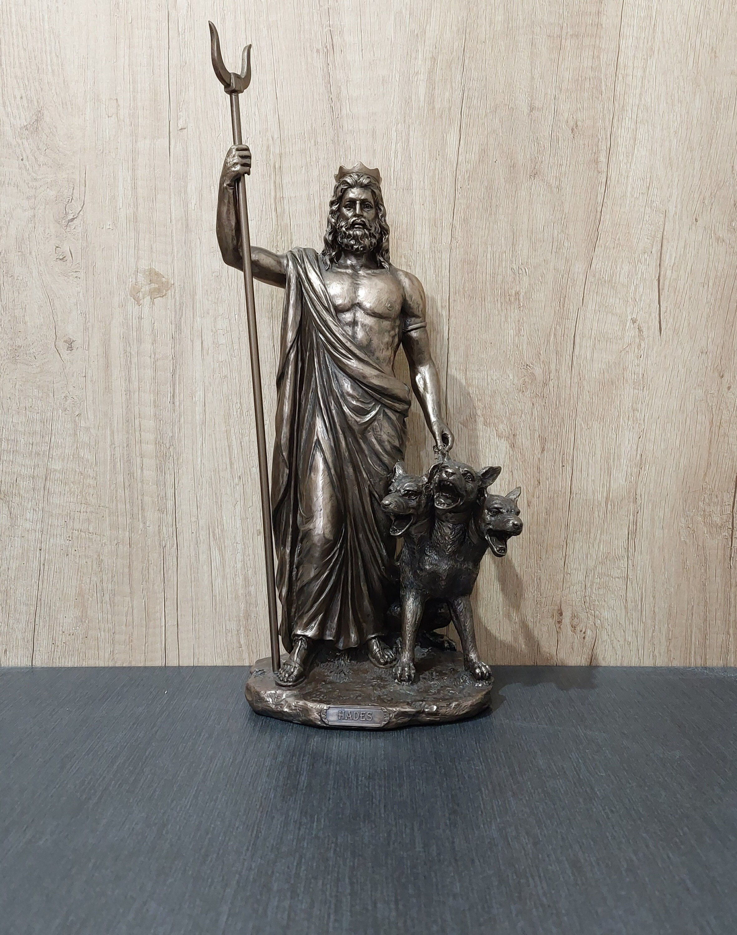Hades God Of The Underworld With Cerberus Hades And His Dog Cerberus,