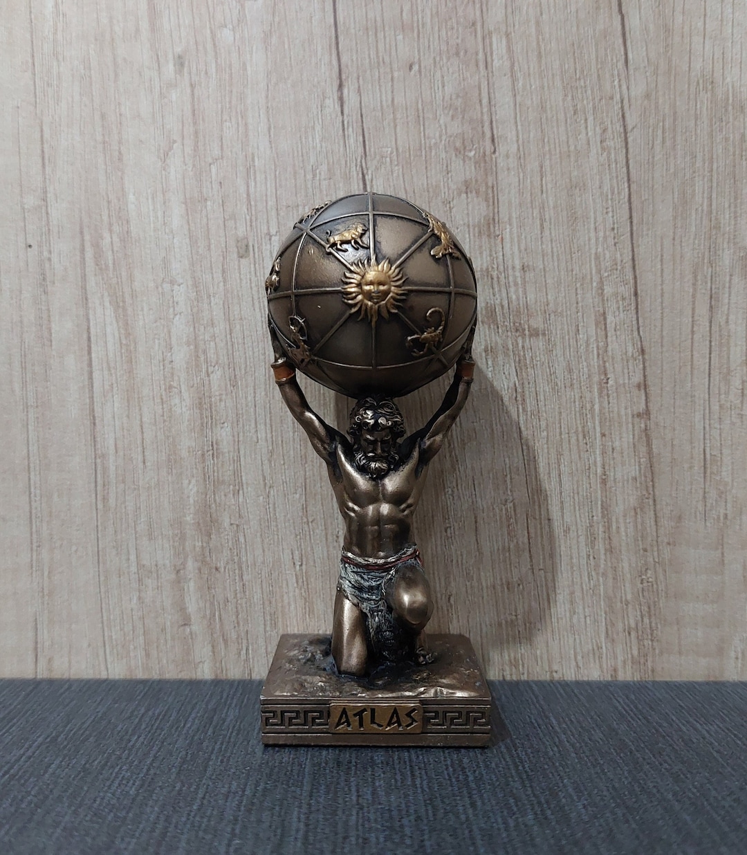Atlas Titan Hold up the Celestial Heavens 9.3cm-3.66in Museum Copy ...