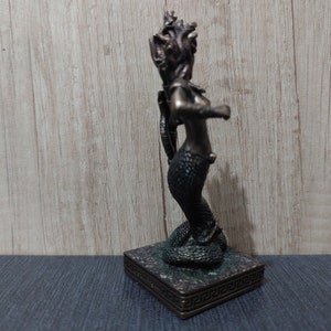 Medusa Mermaid Ancient Greek Mythology 9.5cm - 3.74in Mini Gorgo Unique ...