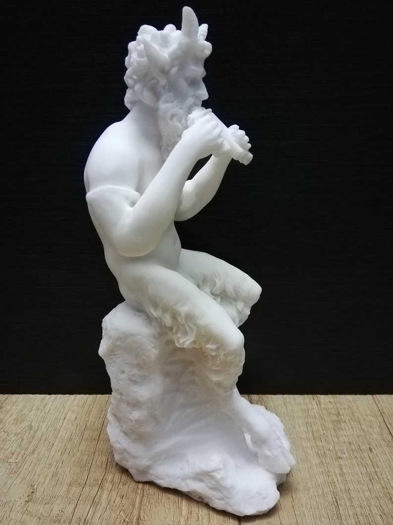Satyr Sitting on a Rock Pan Faun 9.25in 23.5cm Nude Male - Etsy