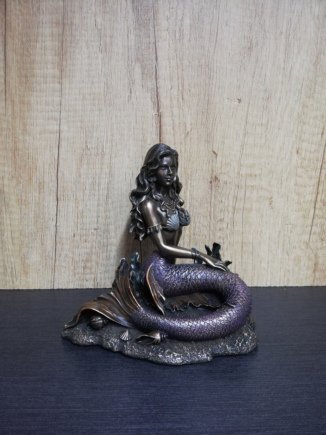 Bronze Color Mermaid Statue - Veronese Design - Unique Details - Etsy