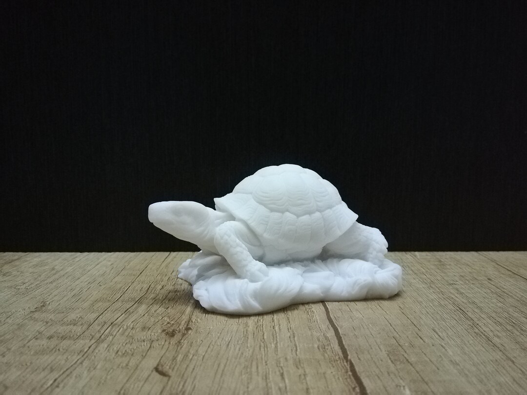 Handmade Alabaster Turtle Statue: Greek Animal Decor (5.8cm) - Etsy