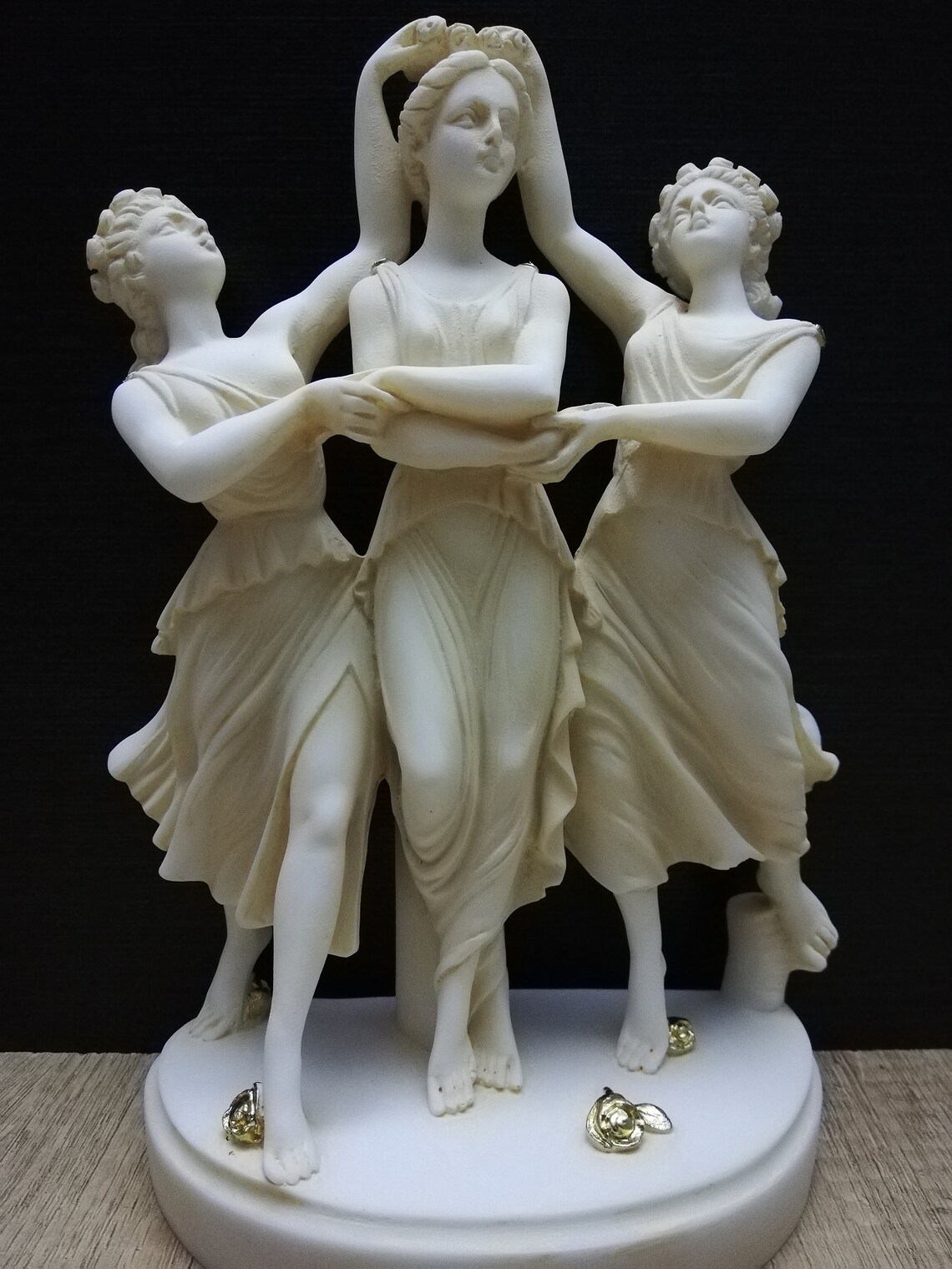 The Three Graces Statue: Handmade Alabaster Greek Mythology Sculpture ...