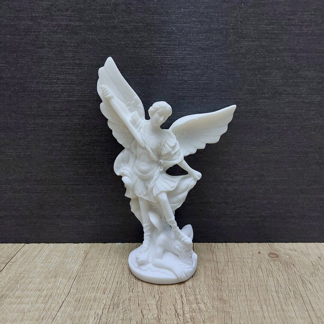 Archangel Michael 15.5cm - 6.10in Lords Religious Handmade Alabaster ...