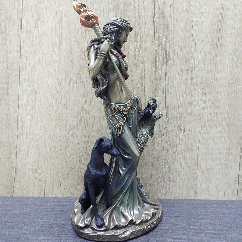 Hecate Statue, Greek Goddess of Magic, Bronze Color, 10.23 Inch - Etsy
