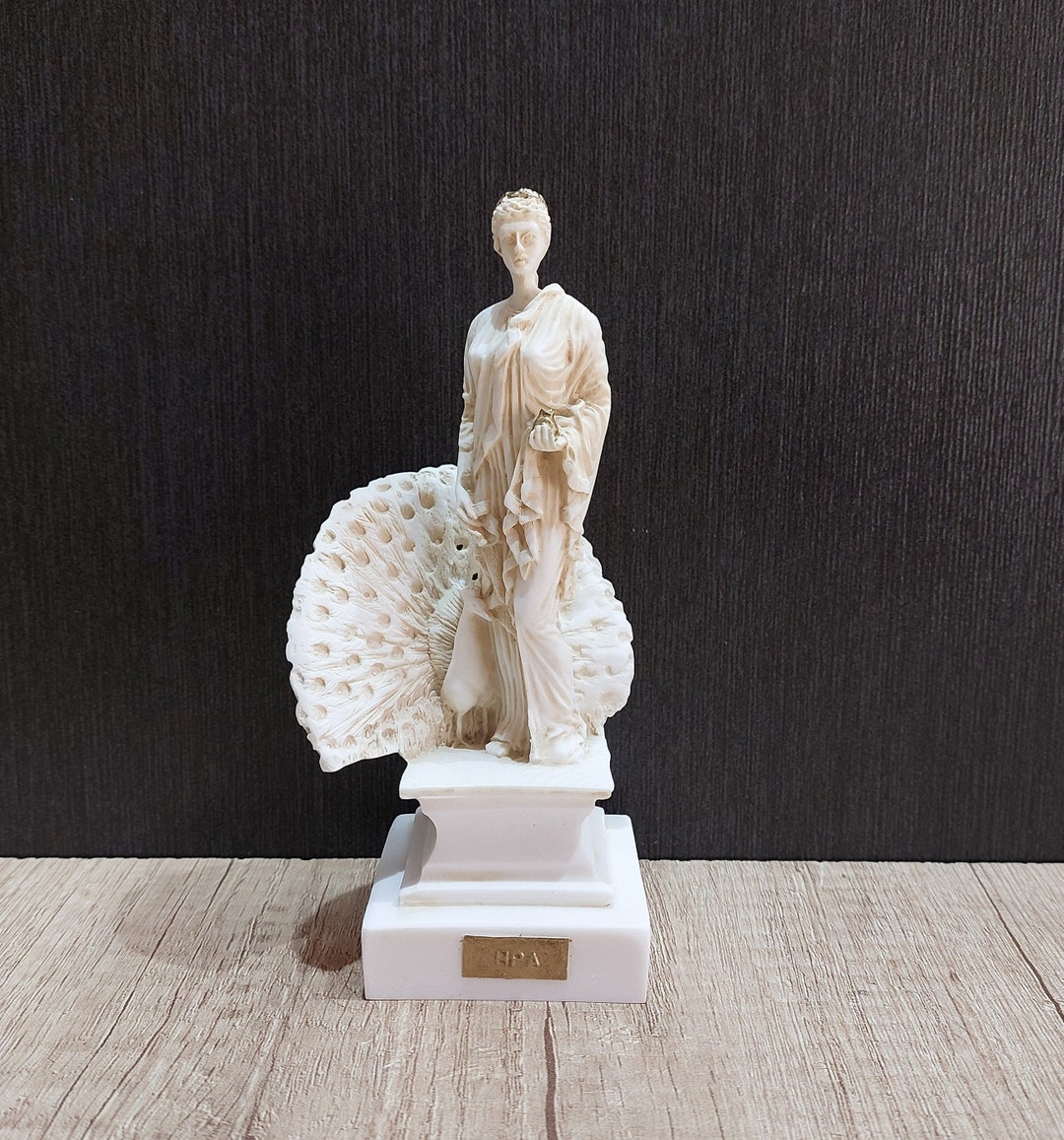 Hera Greek Goddess Alabaster Sculpture: Handmade Statue (16cm-6.3in) - Etsy