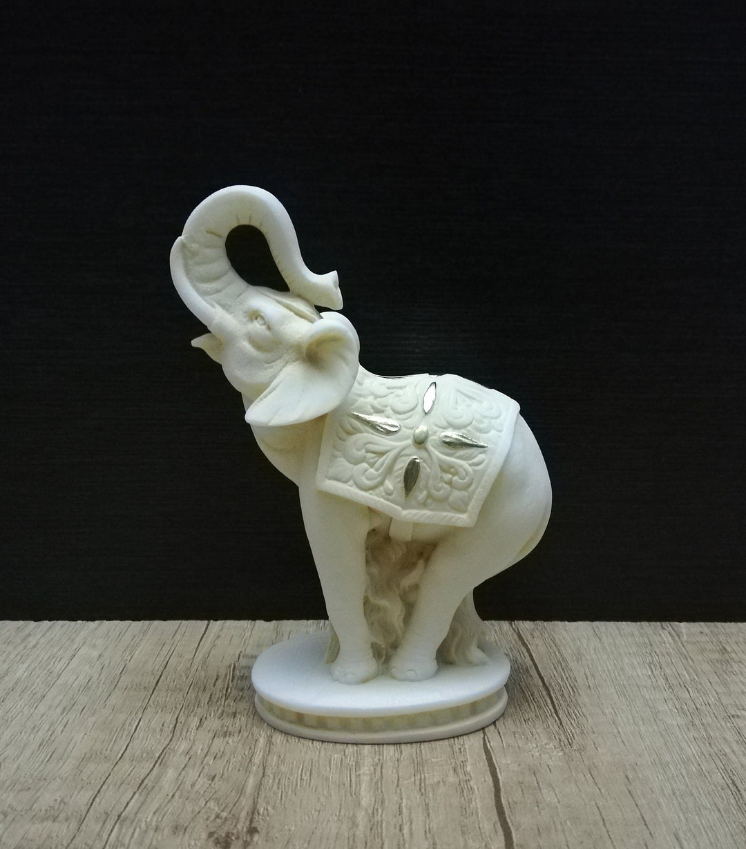 Handmade Alabaster Elephant Sculpture: Greek Home Decor (5.11in) - Etsy