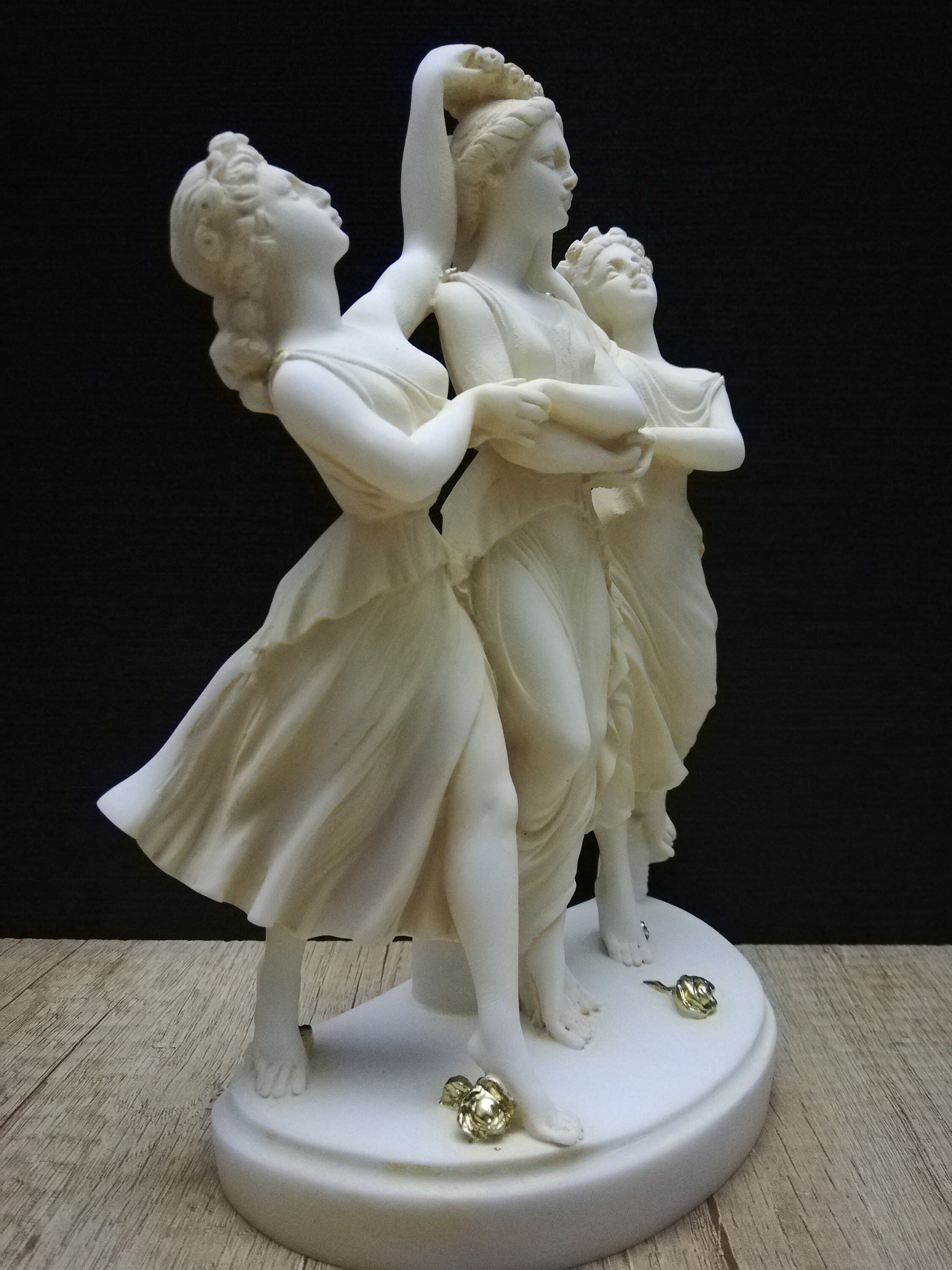 The Three Graces Statue: Handmade Alabaster Greek Mythology Sculpture ...