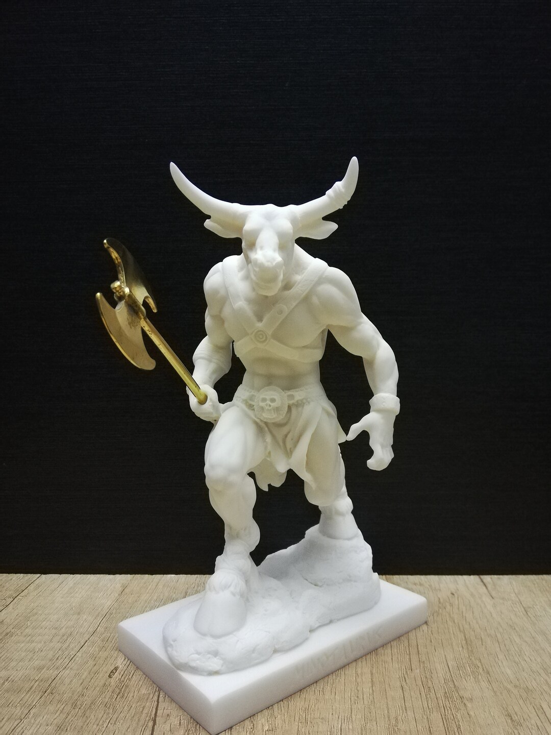Minotaur Ancient Greek Statue Cretan Bull 21cm-8.26in Marble ...