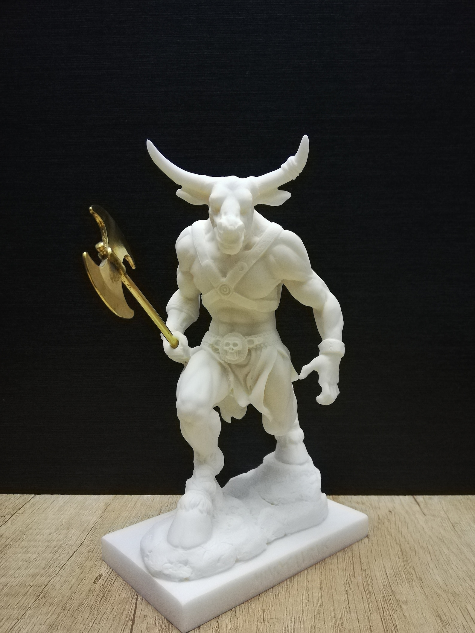 Minotaur Ancient Greek Statue Cretan Bull 21cm-8.26in Marble | Etsy