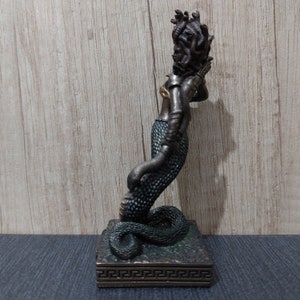 Medusa Mermaid Ancient Greek Mythology 9.5cm - 3.74in Mini Gorgo Unique ...