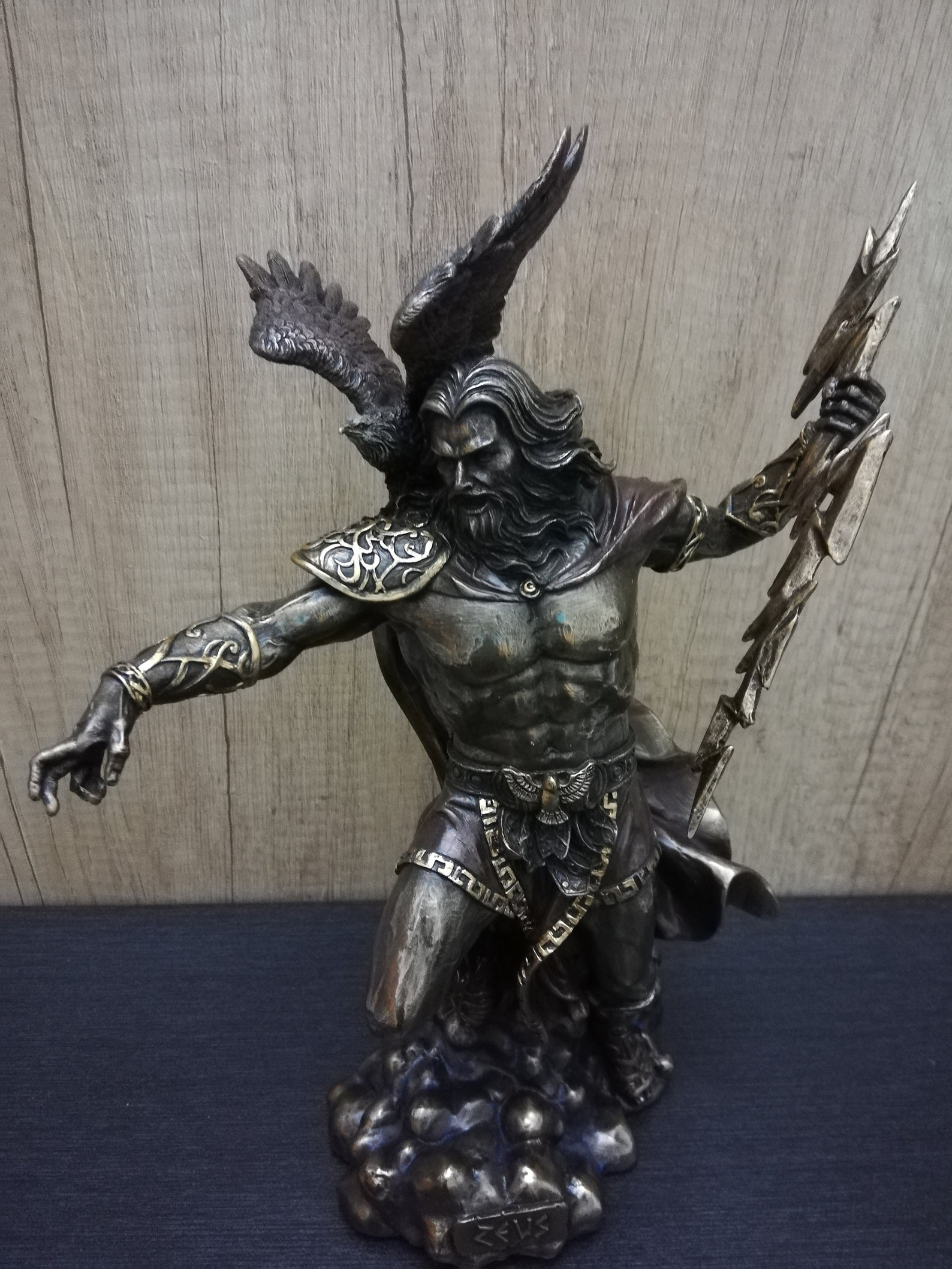 Zeus With Thunderbolt Ancient Greek God the King of the Gods - Etsy